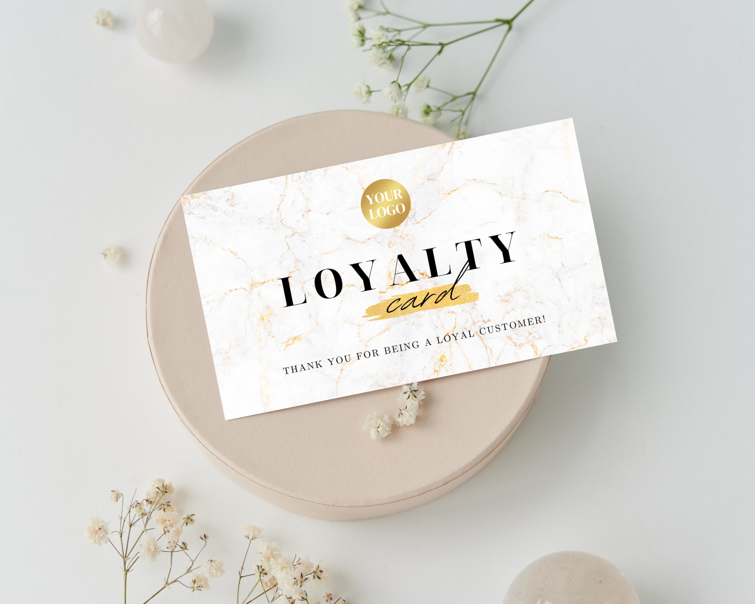 Loyalty Card Template, Punch Card, Loyalty Stamp Card, Beauty Loyalty ...