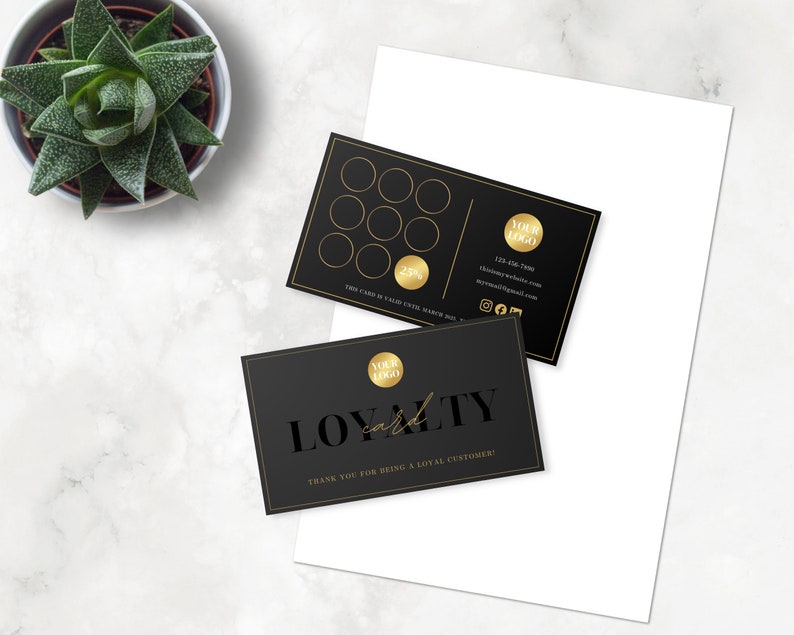 Editable Beauty Loyalty Card Template, Reward Punch Card (canva) - Etsy