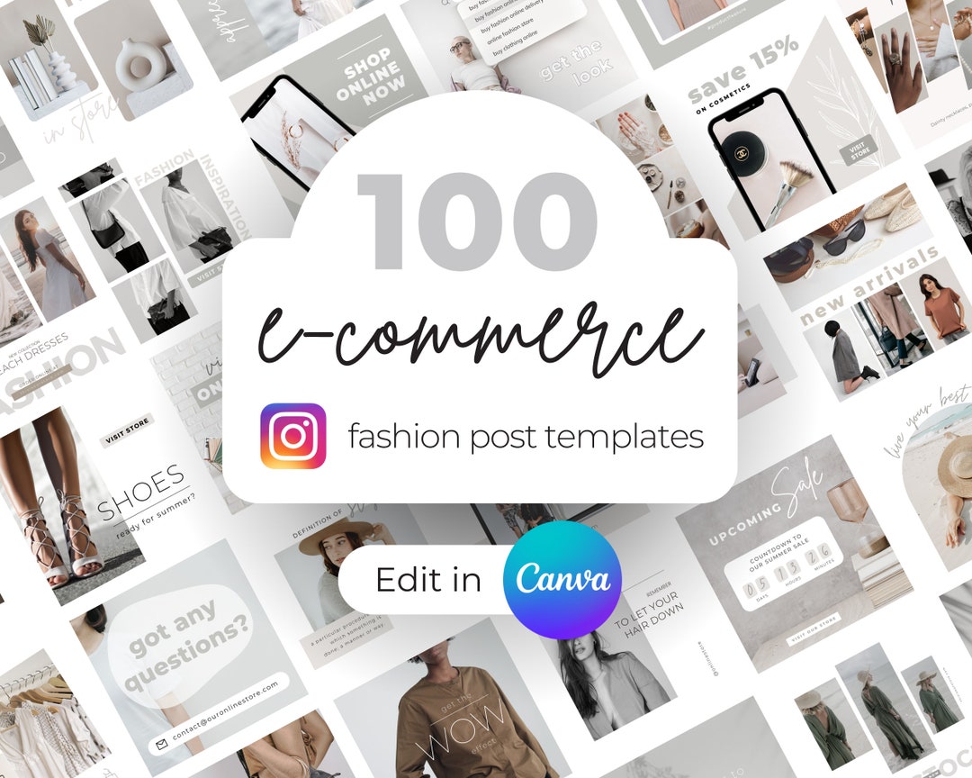 Ecommerce Instagram Templates, Ecommerce Canva Template, Ecommerce ...