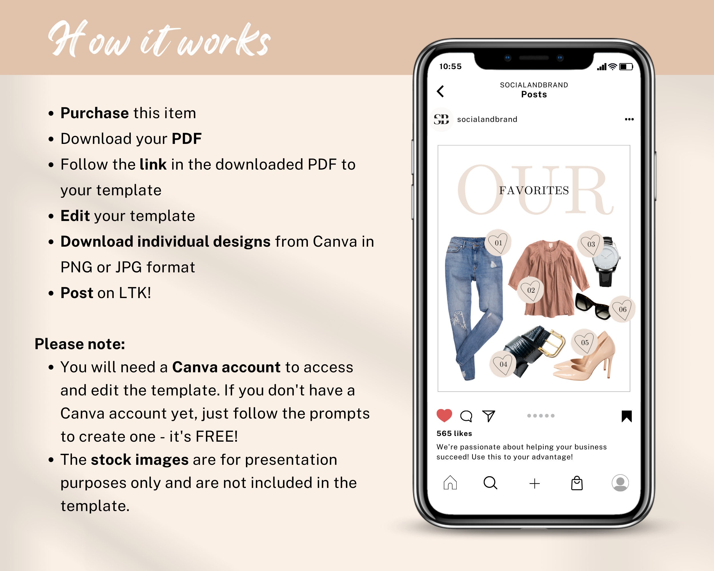 75 LTK Canva Neutral Templates | Liketoknowit Collage | Warm LTK Posts ...