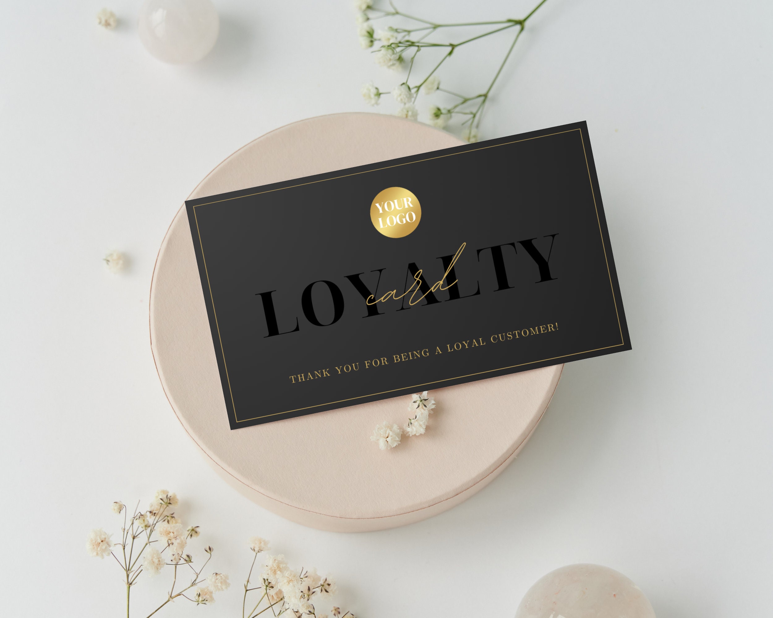 Loyalty Card Template, Punch Card, Loyalty Stamp Card, Beauty Loyalty ...