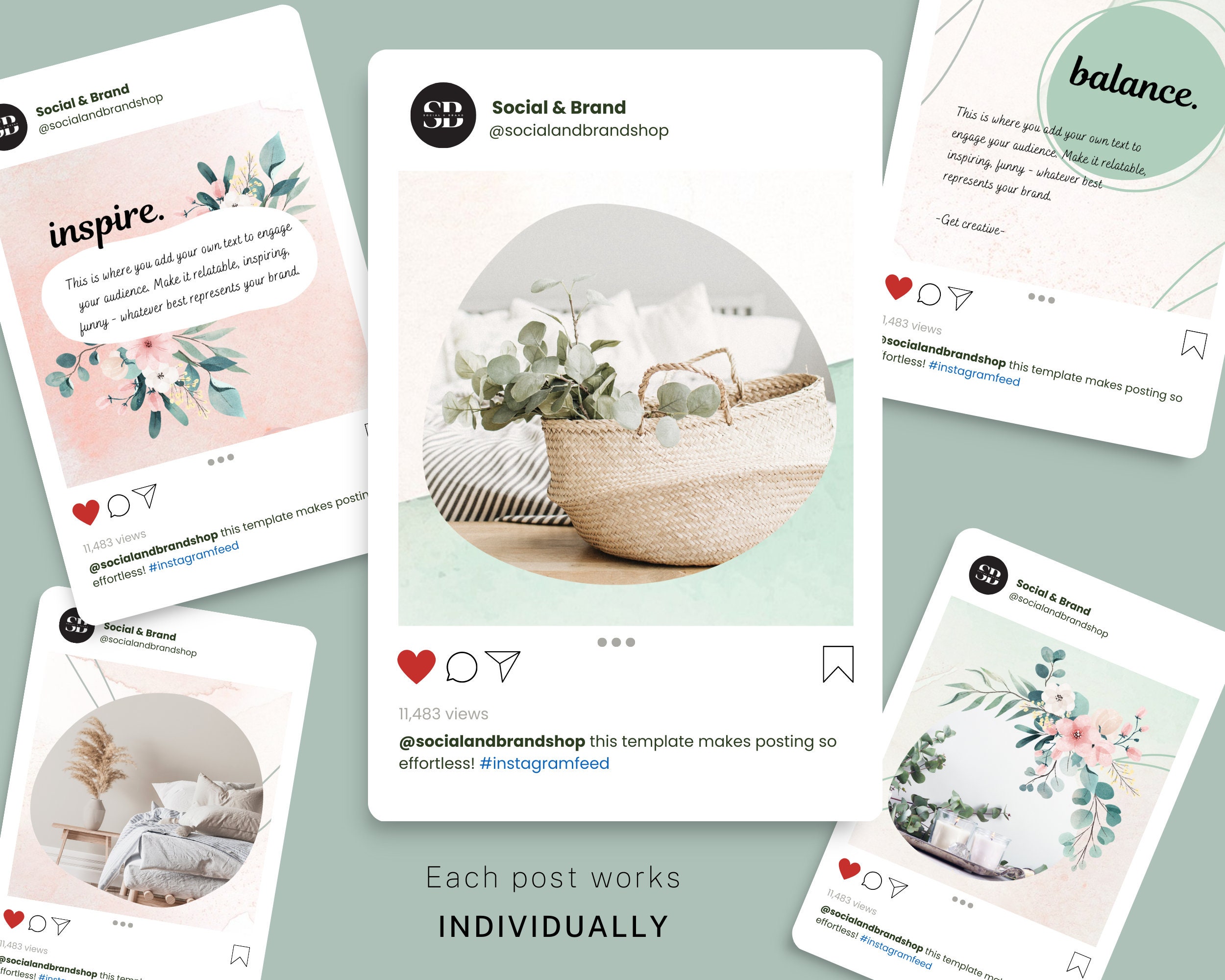 Canva Instagram Puzzle Feed Boho Instagram Puzzle Grid Ig - Etsy