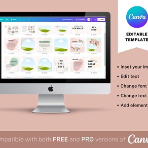 Canva Instagram Temp, Boho Instagram Puzzle Grid, Ig Puzzle Feed, Beige ...