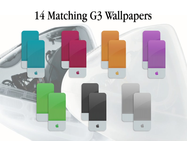 Classic Imac G3 Ios 16 Icons & Wallpaper Pack Retro Rainbow - Etsy Ireland