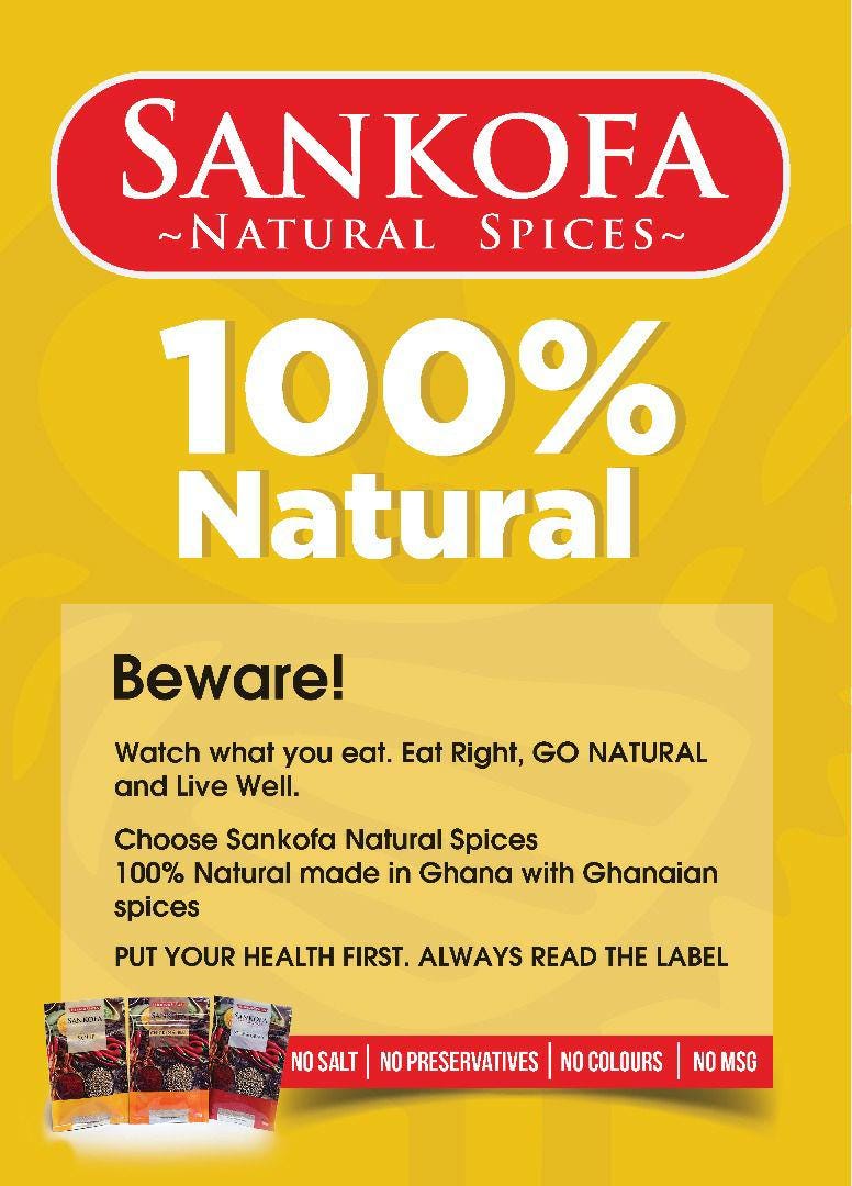 Sankofa Natural Spices (strip of 12 Sachets 5g Each) - Etsy