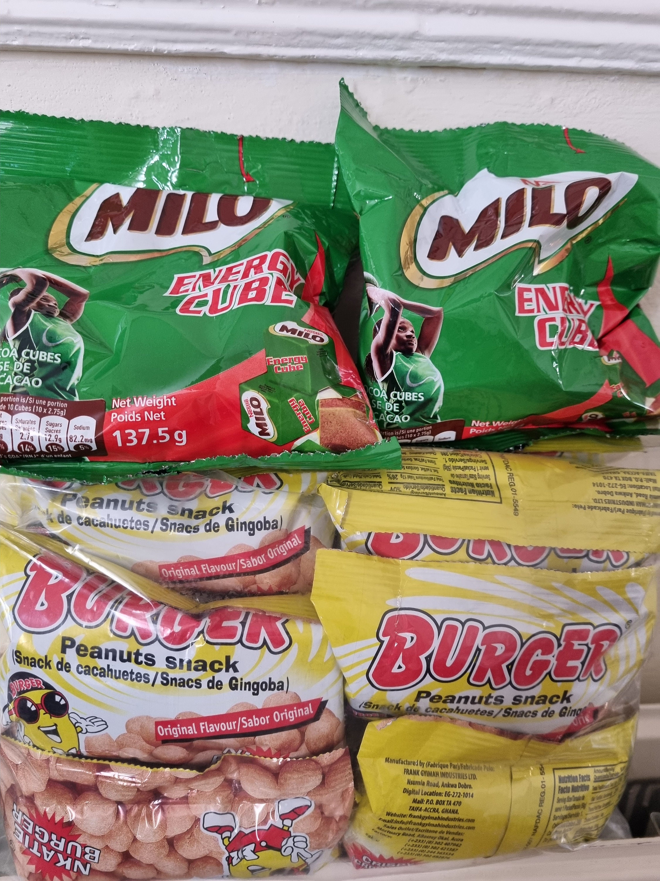 1 Pack of Nkatie Burger Peanut Nigeria Ghana Snack ( Pack of 12) X 2 ...