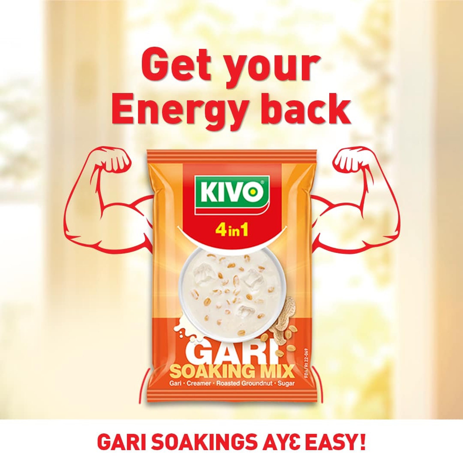 KIVO 4 IN 1 Gari Soaking Mix (2 Sachets) - Etsy