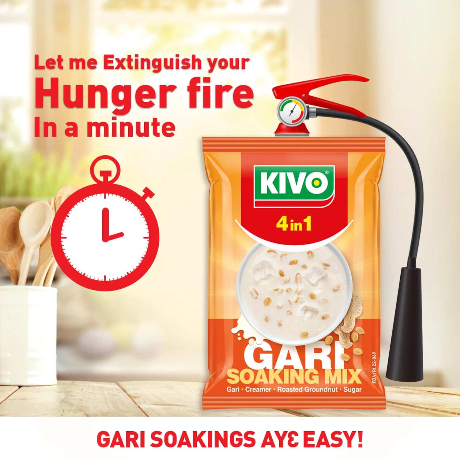 KIVO 4 IN 1 Gari Soaking Mix (2 Sachets) - Etsy