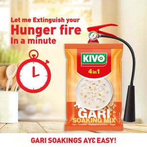 KIVO 4 IN 1 Gari Soaking Mix (2 Sachets) - Etsy