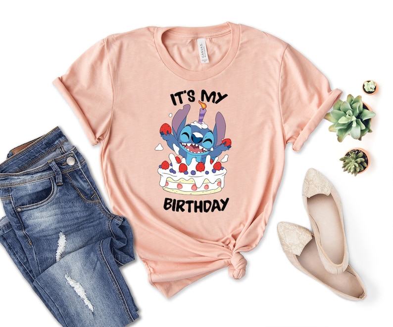 Its My Birthday T Shirt Stitch Shirt Disney Birthday Etsy