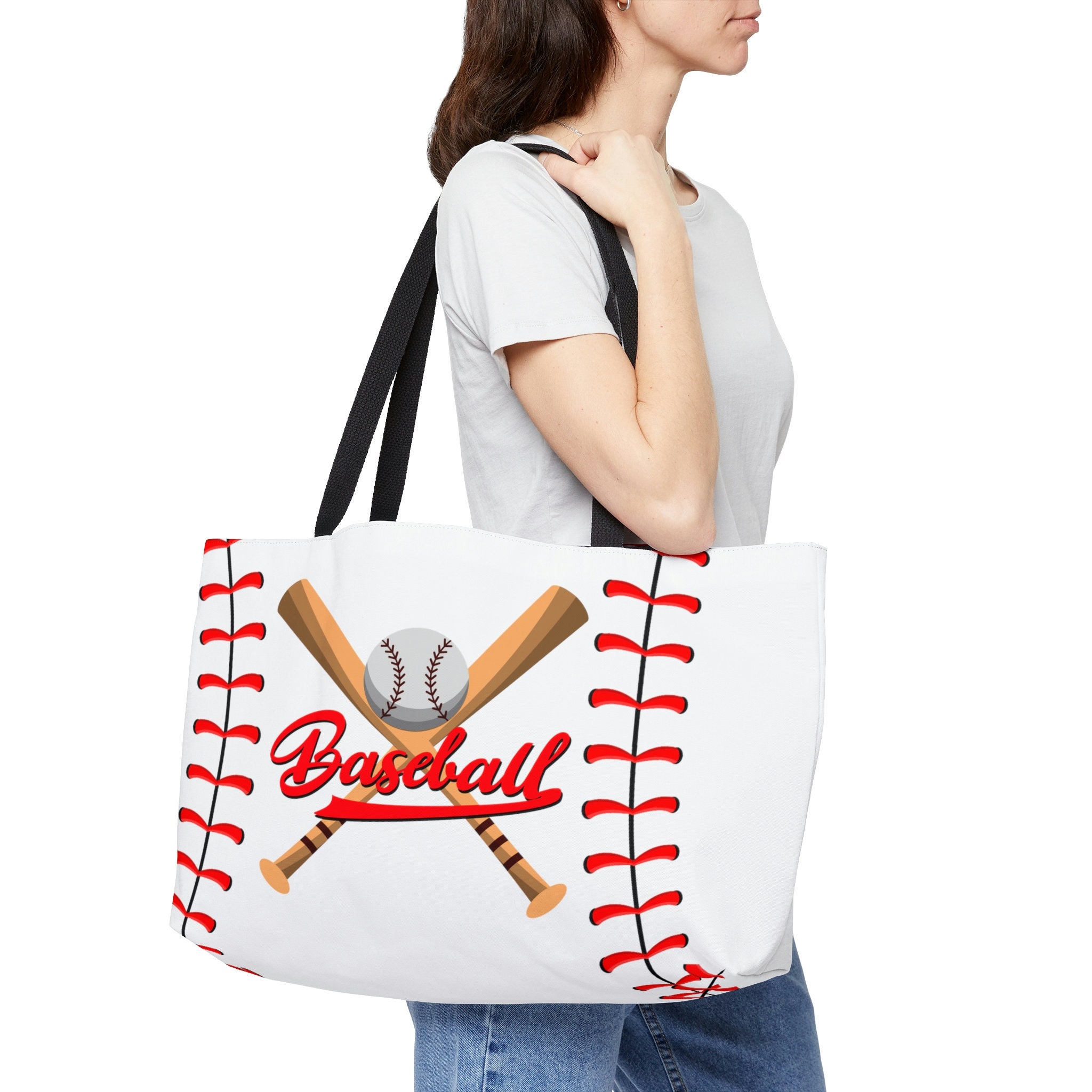 Personalize Baseball Bag, Baseball Mom Bag Weekender Tote Bag Sports ...