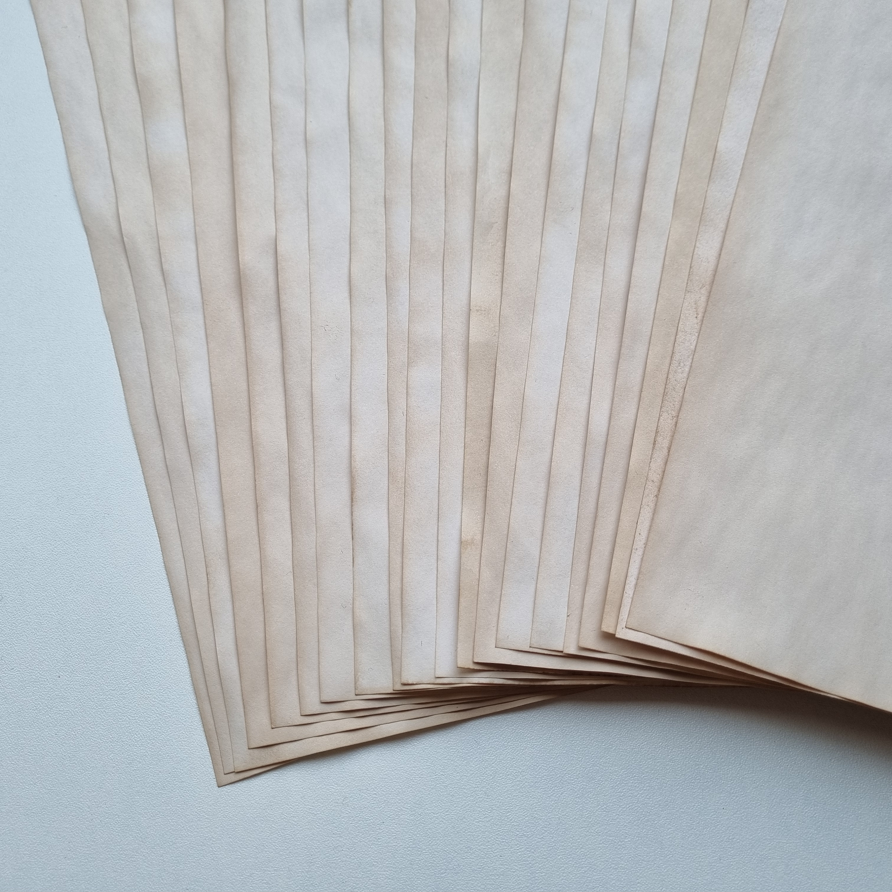 25 Handmade Tea Stained Paper, A4, Tea Dyed, Junk Journal, Journal ...