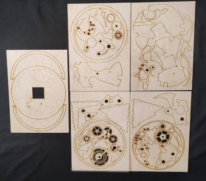 Unique Creative Wooden Clock Kit Decor Gift Watch Movement - Etsy