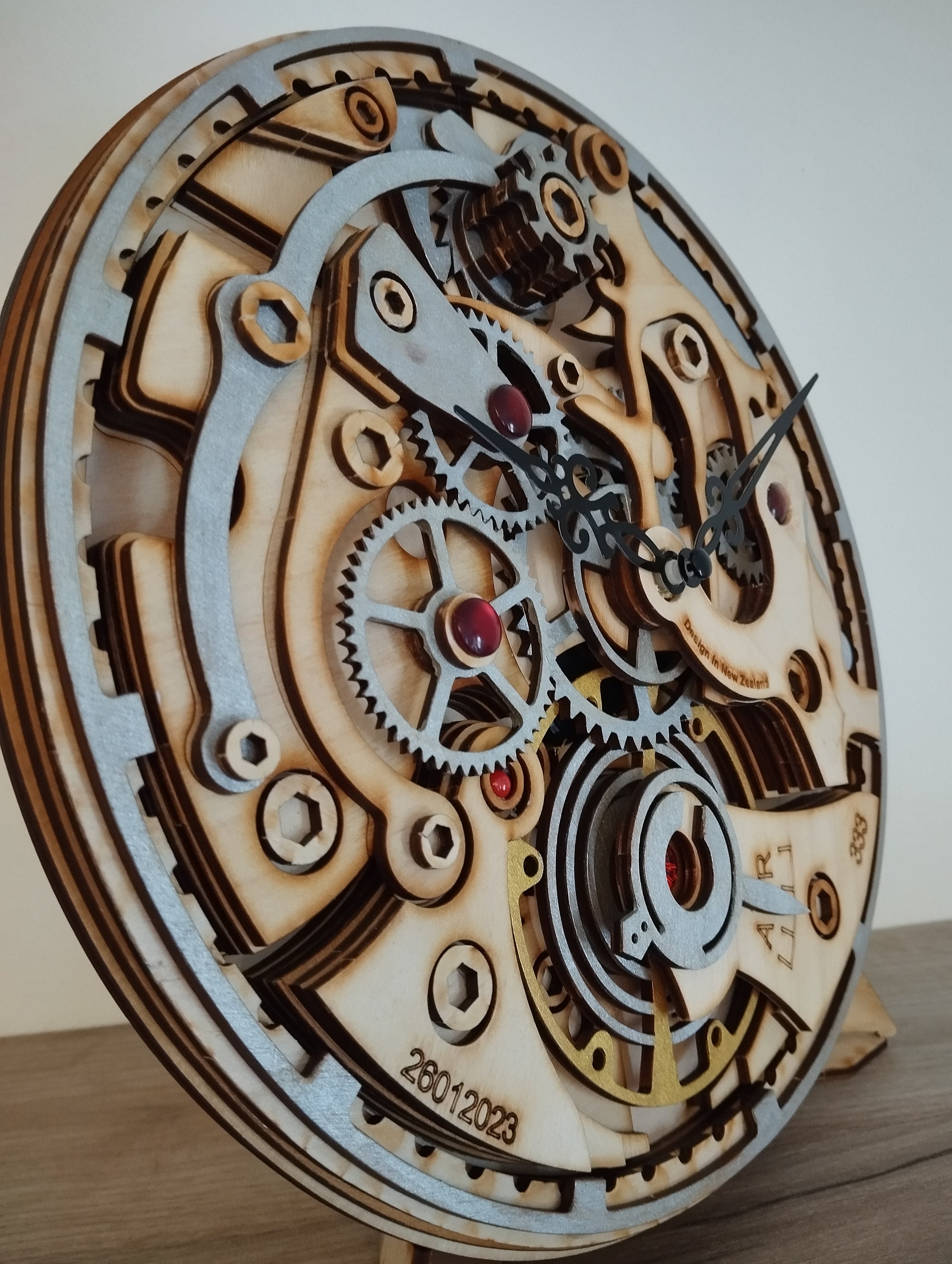 Unique Creative Wooden Clock Kit Decor Gift Watch Movement - Etsy