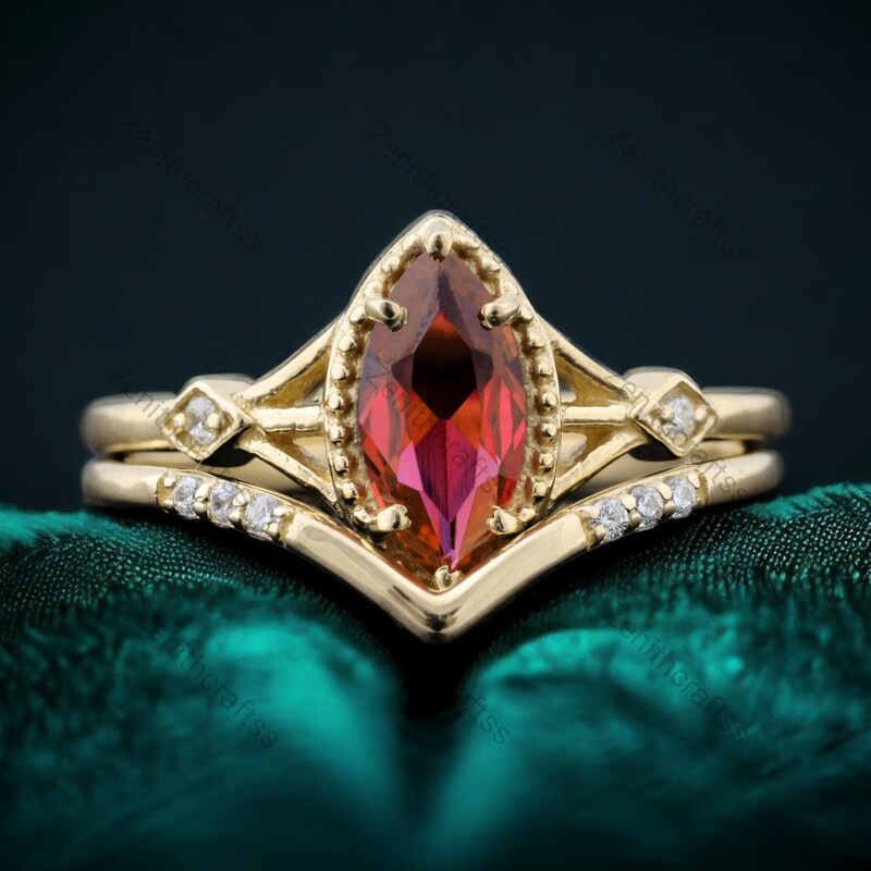 Ruby Wedding Ring - Etsy