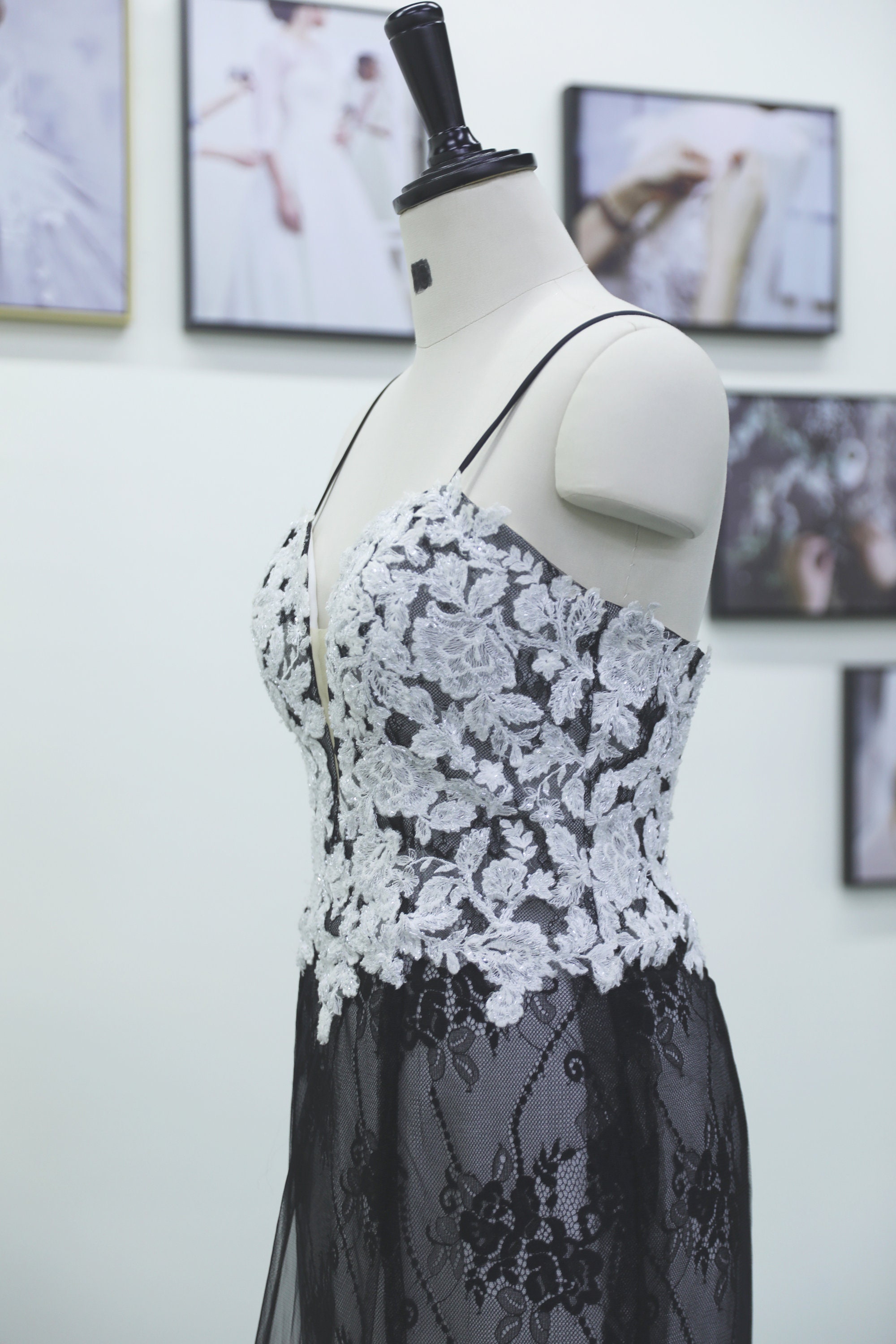 Custom Wedding Dress, Lace Wedding Dress, Wedding Dress With Ivory ...