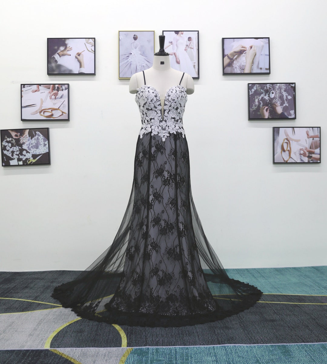 Custom Wedding Dress, Lace Wedding Dress, Wedding Dress With Ivory ...