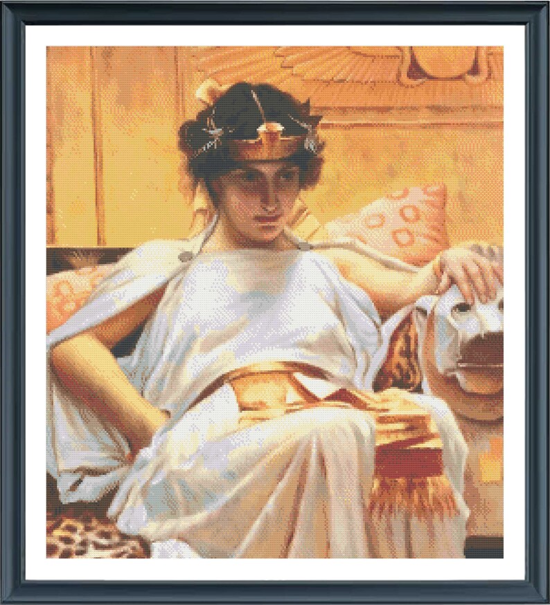 Cleopatra - Counted Cross Stitch Classic Painting Pattern / John ...