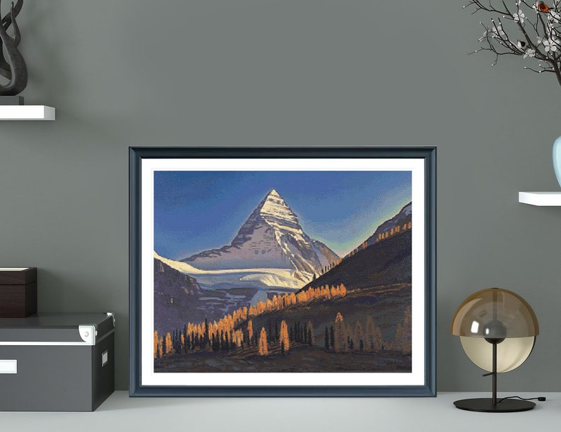 Mount Assiniboine, Canadian Rockies - Counted Cross Stitch Classic ...