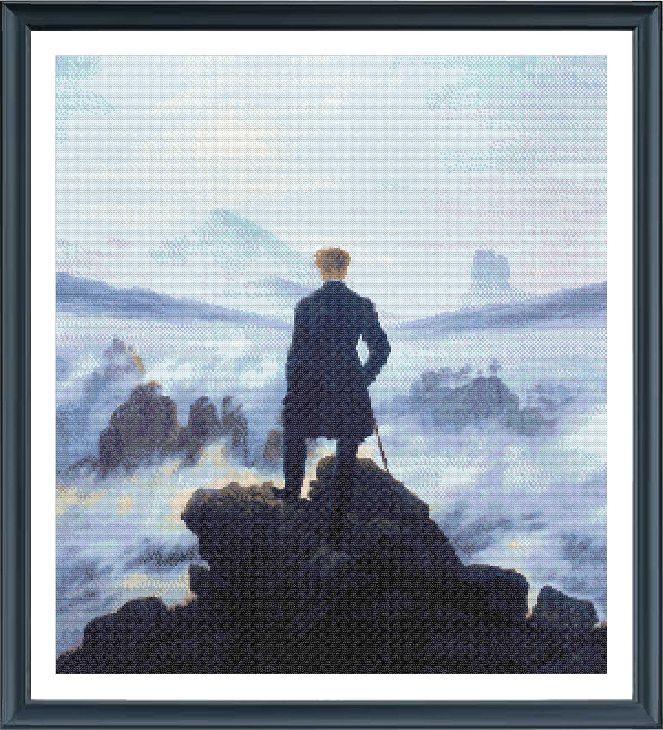 The Wanderer Above the Sea of Fog - Counted Cross Stitch Classic ...
