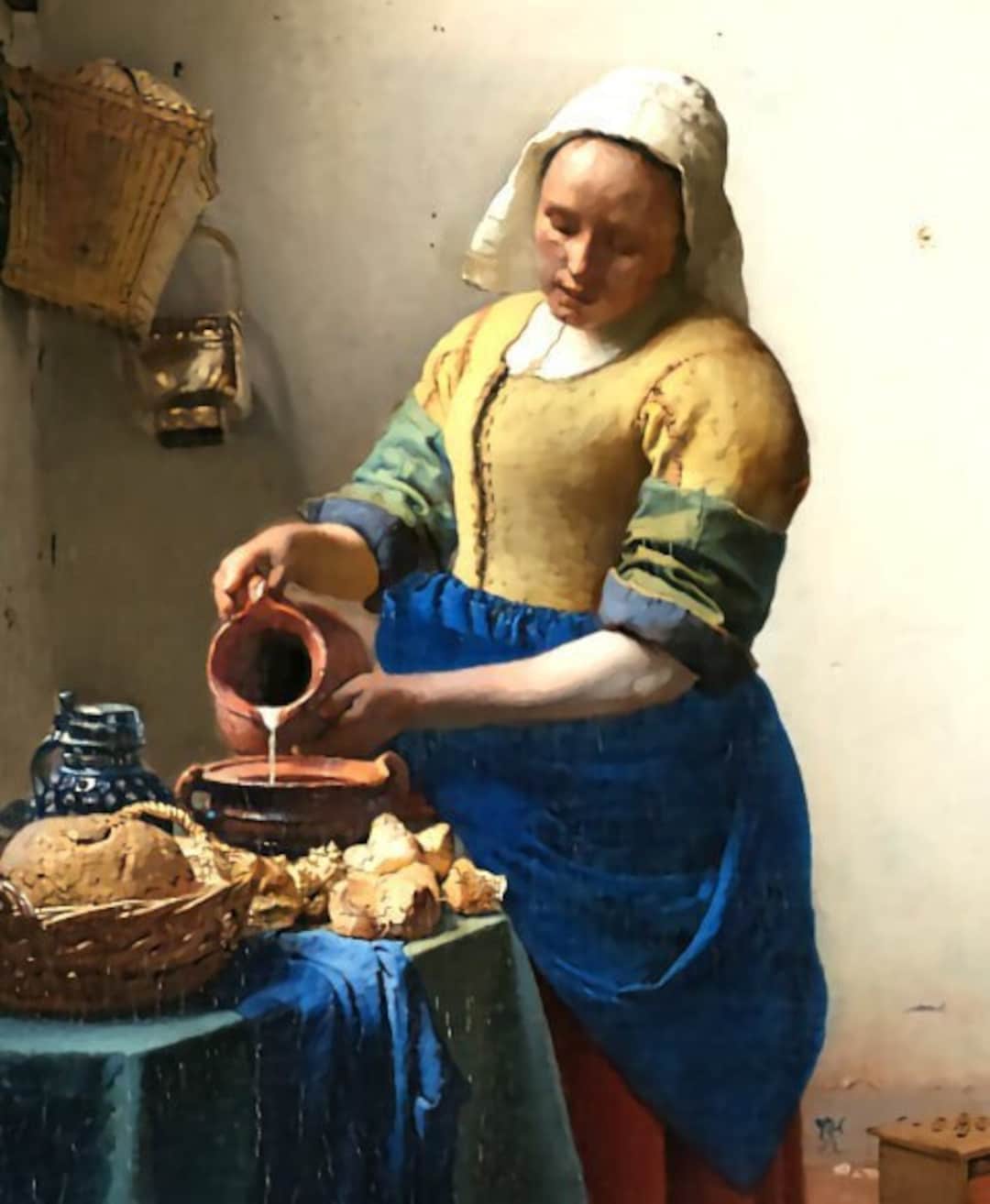 The Milkmaid - Counted Cross Stitch Classic Painting Pattern / Johannes ...