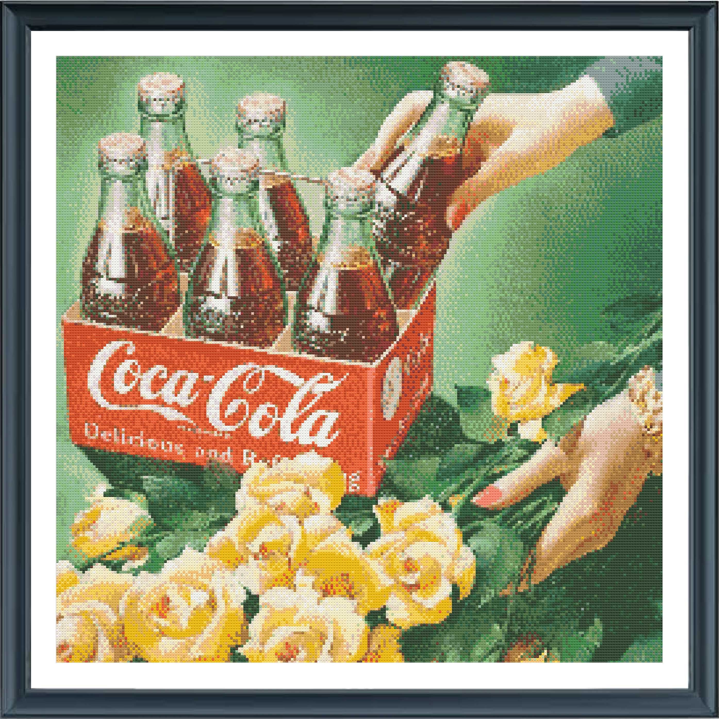 Coca-cola Vintage Retro - Counted Cross Stitch Classic Painting Pattern ...