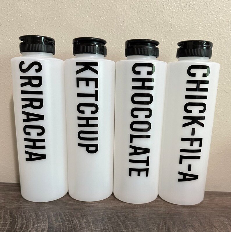 Condiment Bottle | Label | Dishwasher Safe | LABEL ONLY - Etsy