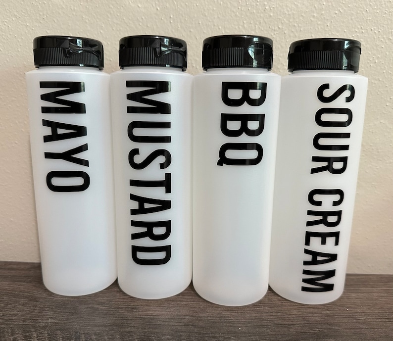 Condiment Bottle | Label | Dishwasher Safe | LABEL ONLY - Etsy