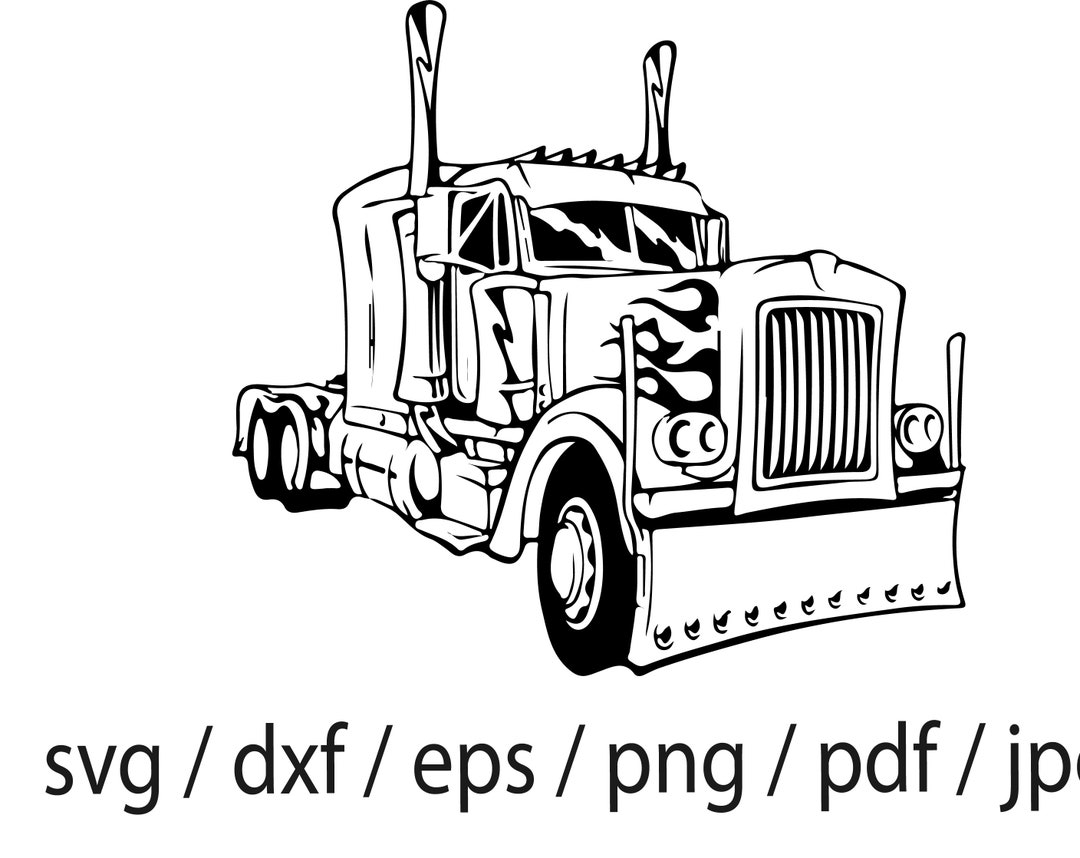 Big Truck Svg Truck Svg Truck Logo Svg American Trucker - Etsy Polska