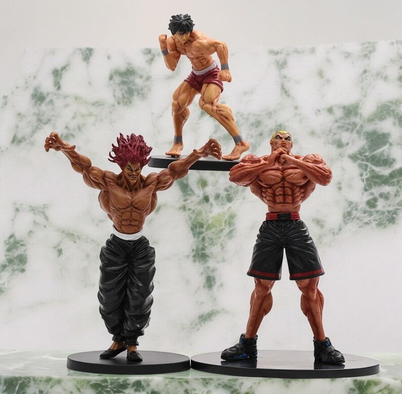 High-quality Martial Arts 22CM Piece Action Japanese Anime Figure Baki ...