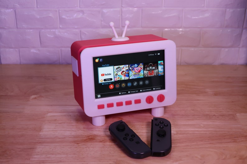 Retro TV Nintendo Switch Dock | 3D Printed Display Stand - Etsy