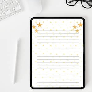 Star Paper Star Line Printable Stationary Instant Download - Etsy