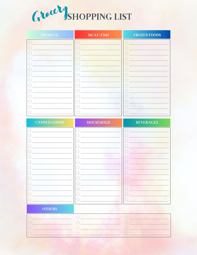 Weekly Meal Planner, Meal Prep Guide, Menu Planner, Instant Download ...