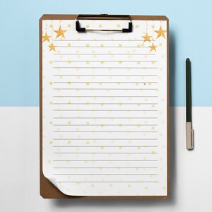 Star Paper Star Line Printable Stationary Instant Download - Etsy