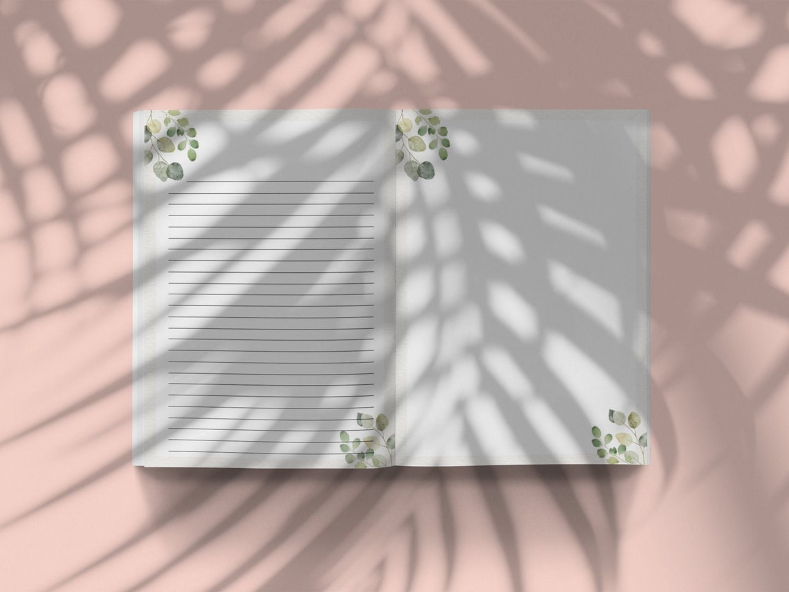 Botanical Letter Writing Paper Printable, Digital Download, Printable ...