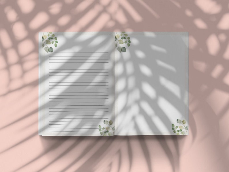 Botanical Letter Writing Paper Printable, Digital Download, Printable ...