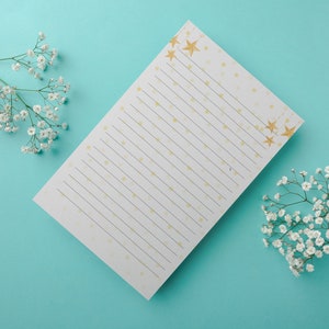 Star Paper, Star Line, Printable Stationary, Instant Download, Fillable ...