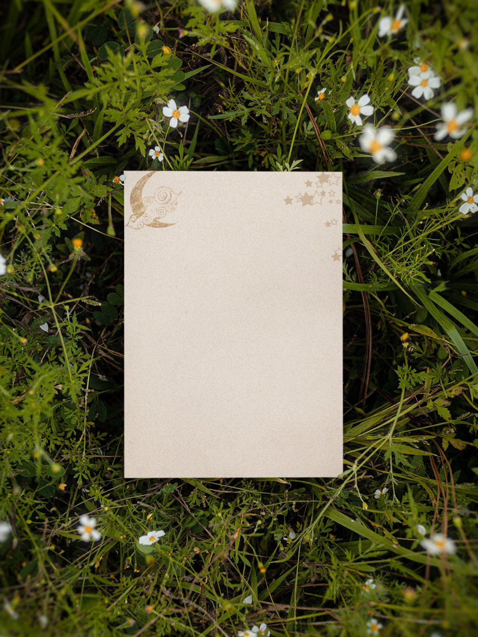 Moon and Stars Printable Stationery | Celestial Theme | Instant ...