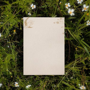 Moon and Stars Printable Stationery | Celestial Theme | Instant ...