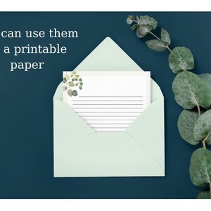 Botanical Letter Writing Paper Printable, Digital Download, Printable ...