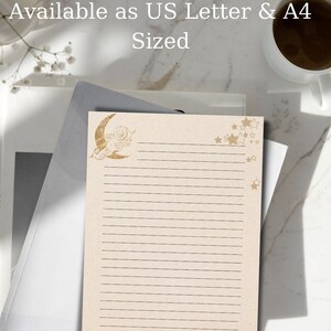 Moon and Stars Printable Stationery | Celestial Theme | Instant ...