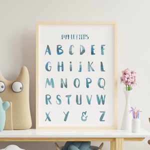Abc Printable, Montessori Wall Art, Educational Prints, Homeschool Wall ...