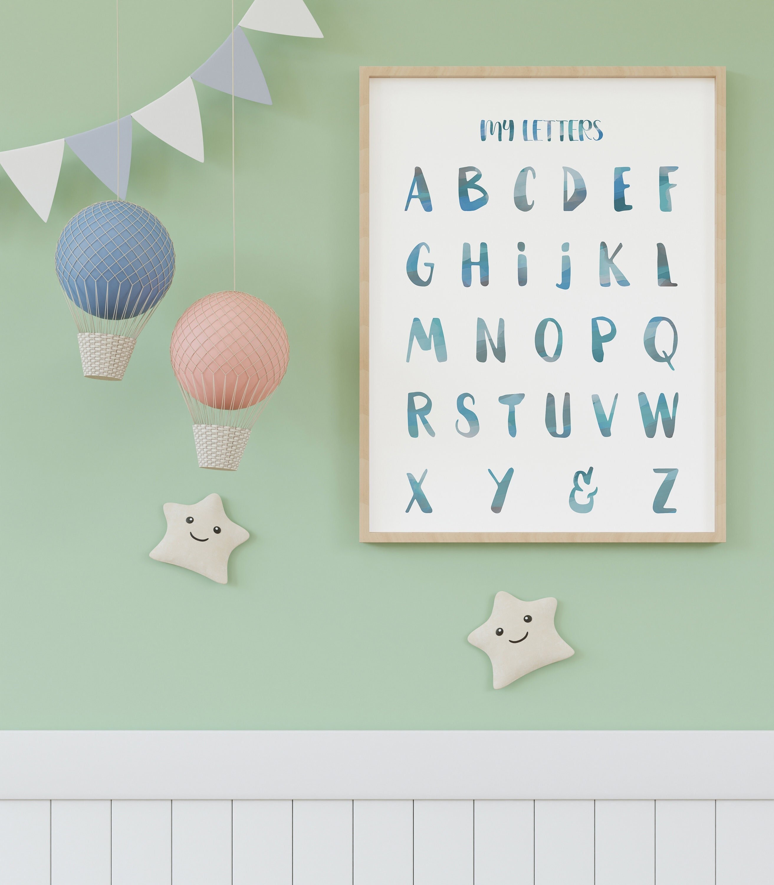 Abc Printable Montessori Wall Art Educational Prints - Etsy