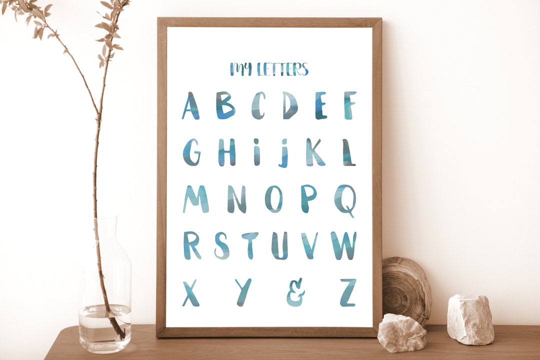 Abc Printable, Montessori Wall Art, Educational Prints, Homeschool Wall ...