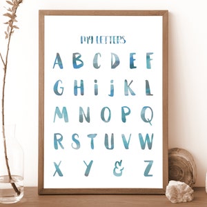 Abc Printable, Montessori Wall Art, Educational Prints, Homeschool Wall ...
