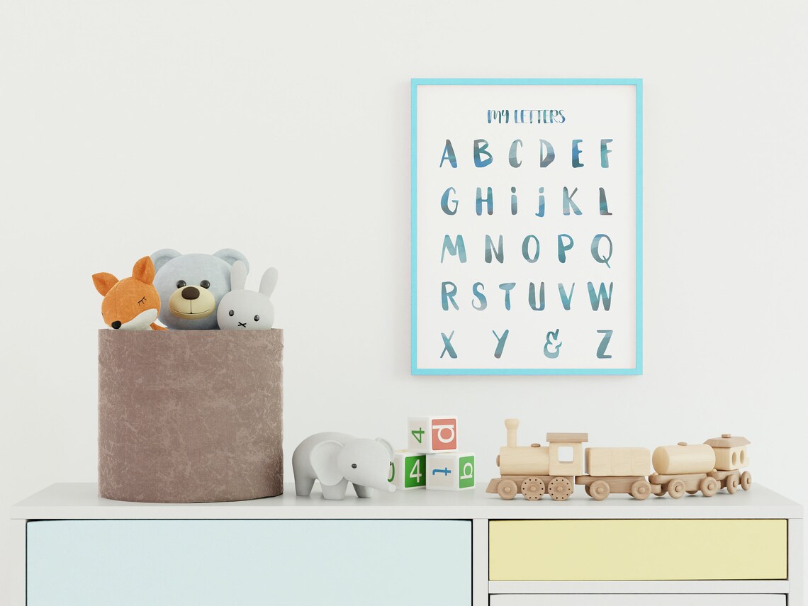 Abc Printable Montessori Wall Art Educational Prints - Etsy