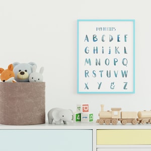 Abc Printable, Montessori Wall Art, Educational Prints, Homeschool Wall ...
