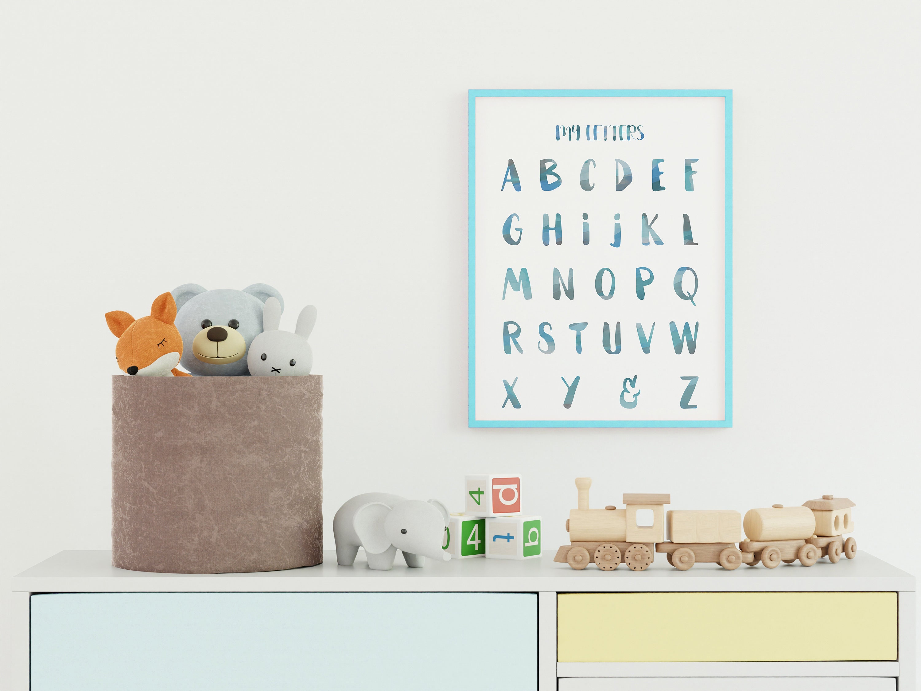Abc Printable Montessori Wall Art Educational Prints - Etsy