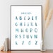 Abc Printable Montessori Wall Art Educational Prints - Etsy