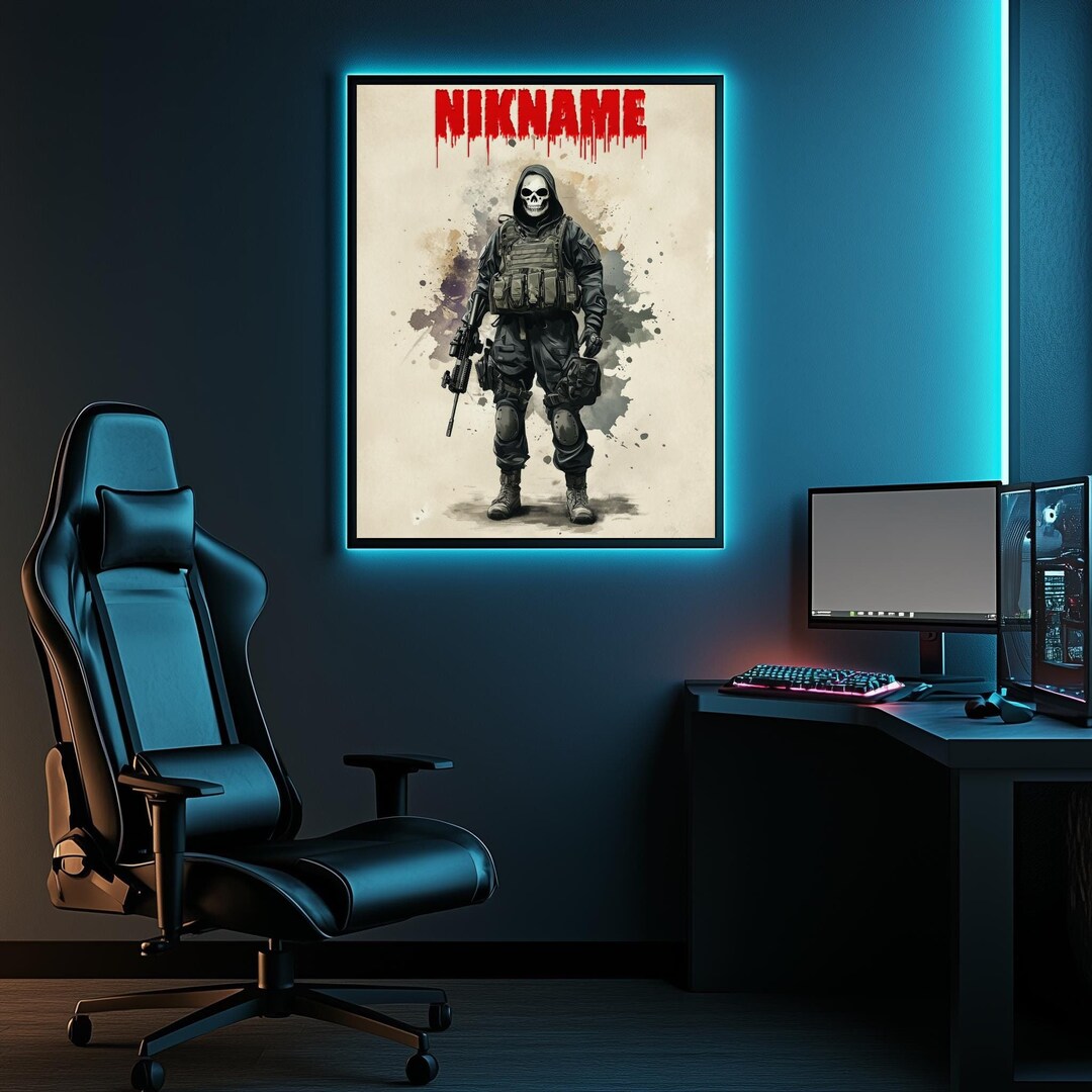 Custom Call of Duty/battlefield Poster With Your Gamer Tag Personalized ...